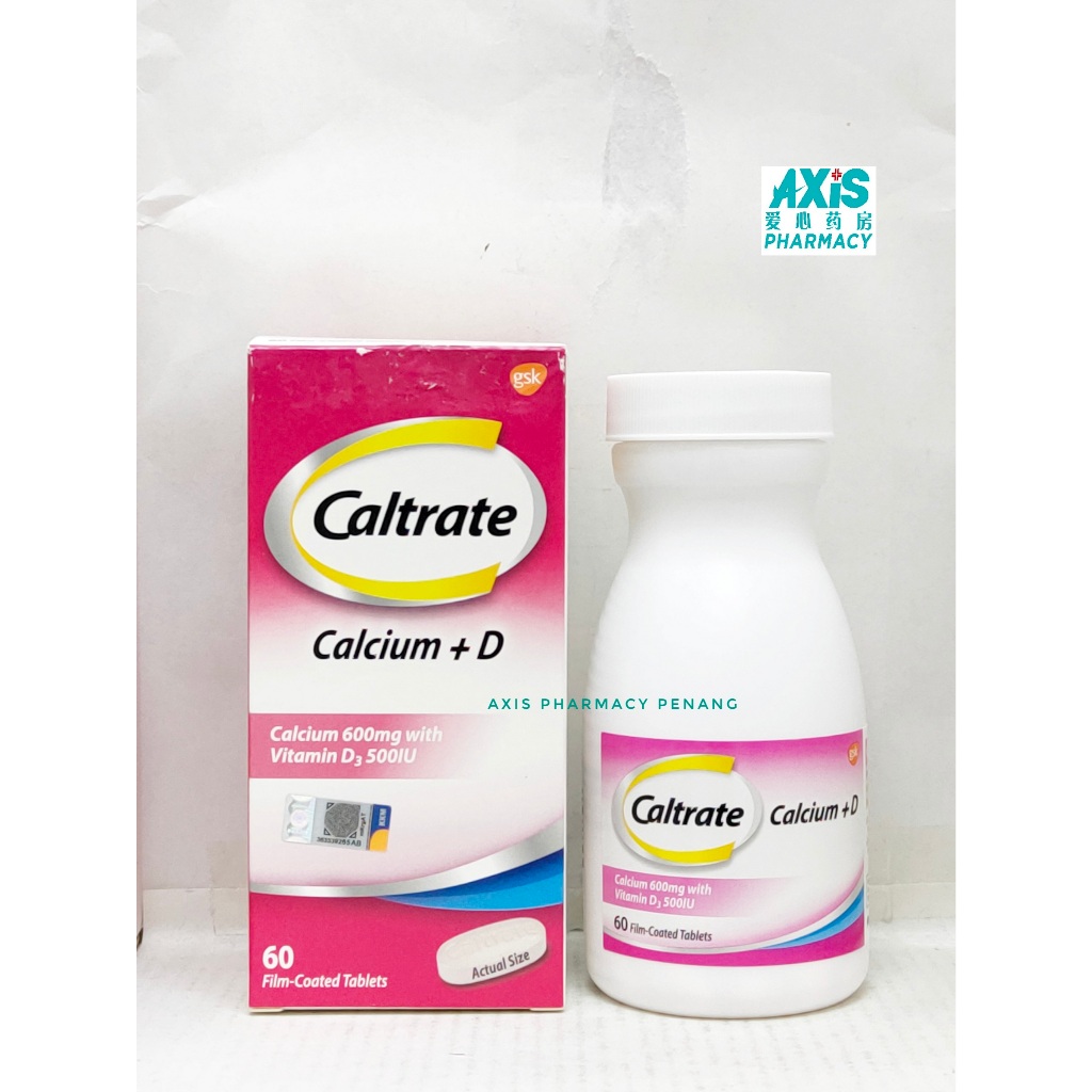 [CLEARANCE EXP 09/2024] CALTRATE CALCIUM 600MG WITH Vitamin D3 500IU ...