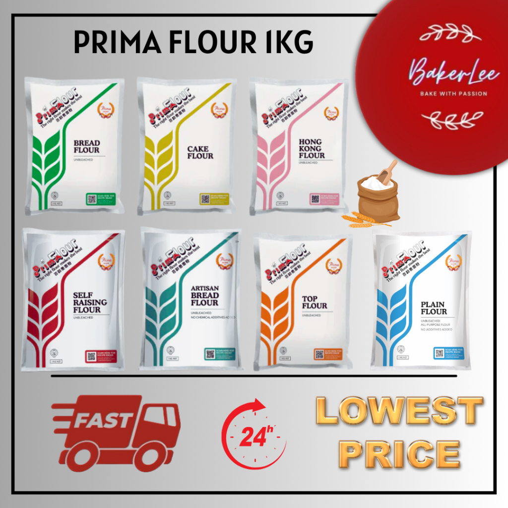 PRIMA FLOUR 1KG 百龄麦面粉 1KG PACKING | Shopee Singapore