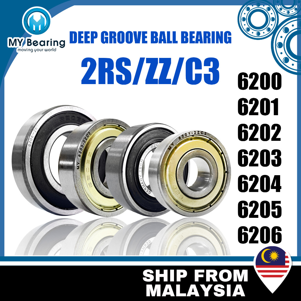 Deep Groove Ball Bearing 6200 6201 6202 6203 6204 6205 6206 6208 6210 ...