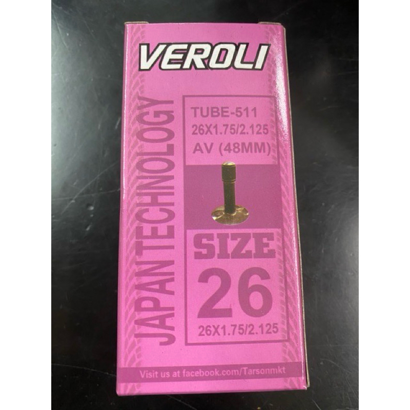 Veroli Bicycle Inner Tube - 26" Inch Av - 48mm ( Tiub dalam Basikal ...