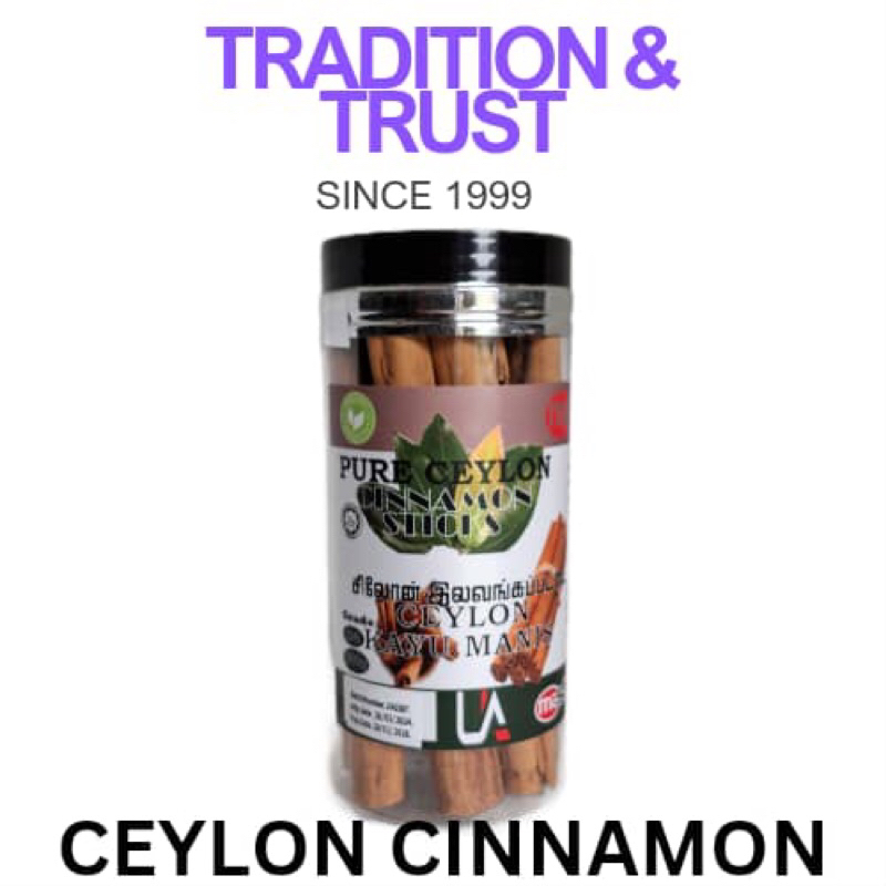 Pure Ceylon Cinnamon ( Kayu Manis)C4 100g | Shopee Singapore