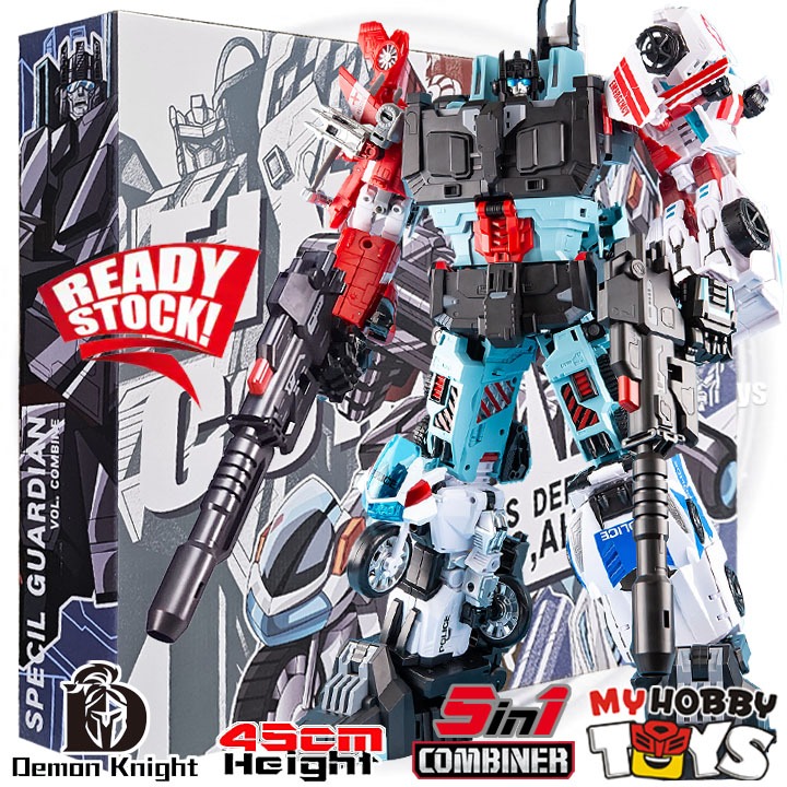 Jinbao Demon Knight Transformable Robot - DK06 Defensor Set of 5 , KO ...