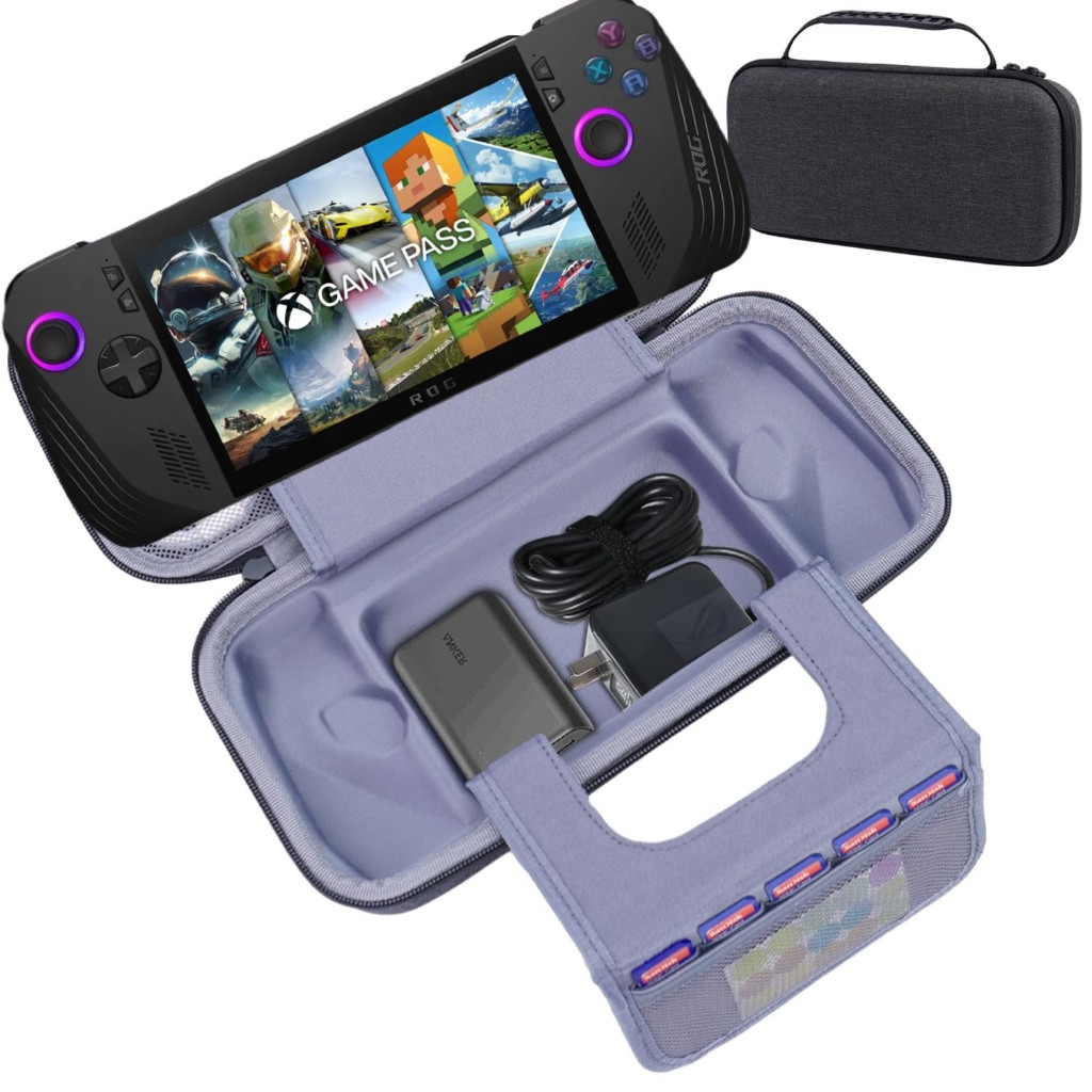 ROG Ally X Premium Hard Casing Mesh Double Zipper Compact and Spacious ...