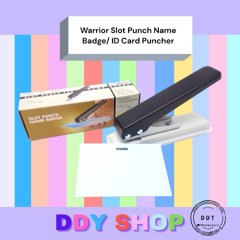Slot Punch Name Badge ID Card Puncher Heavy Duty Punch Mesin Penebuk ...