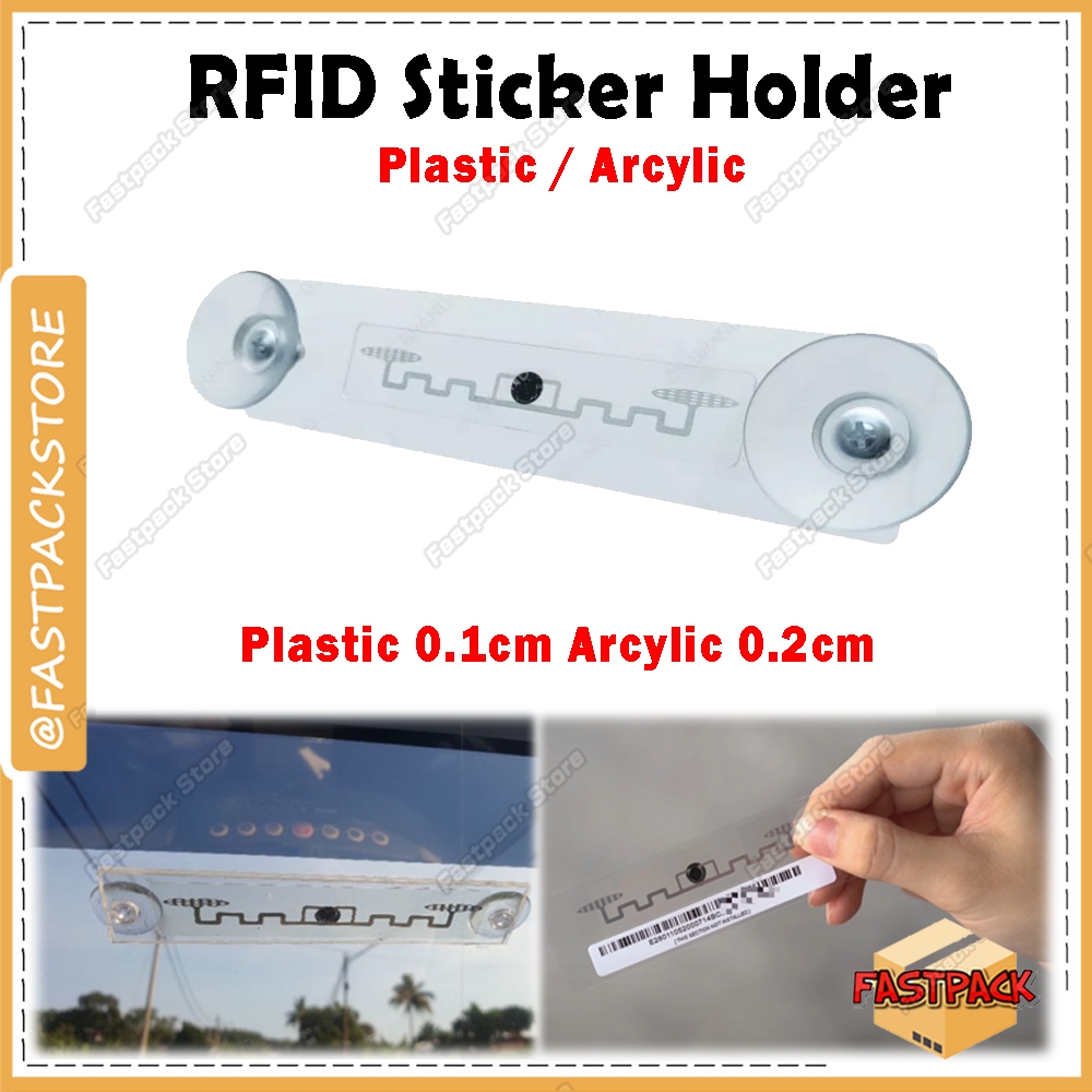 RFID Holder Touch n Go TNG RFID Sticker Smart Tag Transparent DIY ...