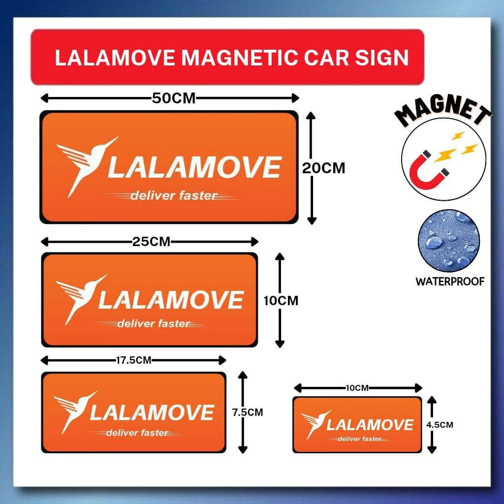 LalaMove Magnetic Car Sign / Sticker Car Sign | Shopee Singapore