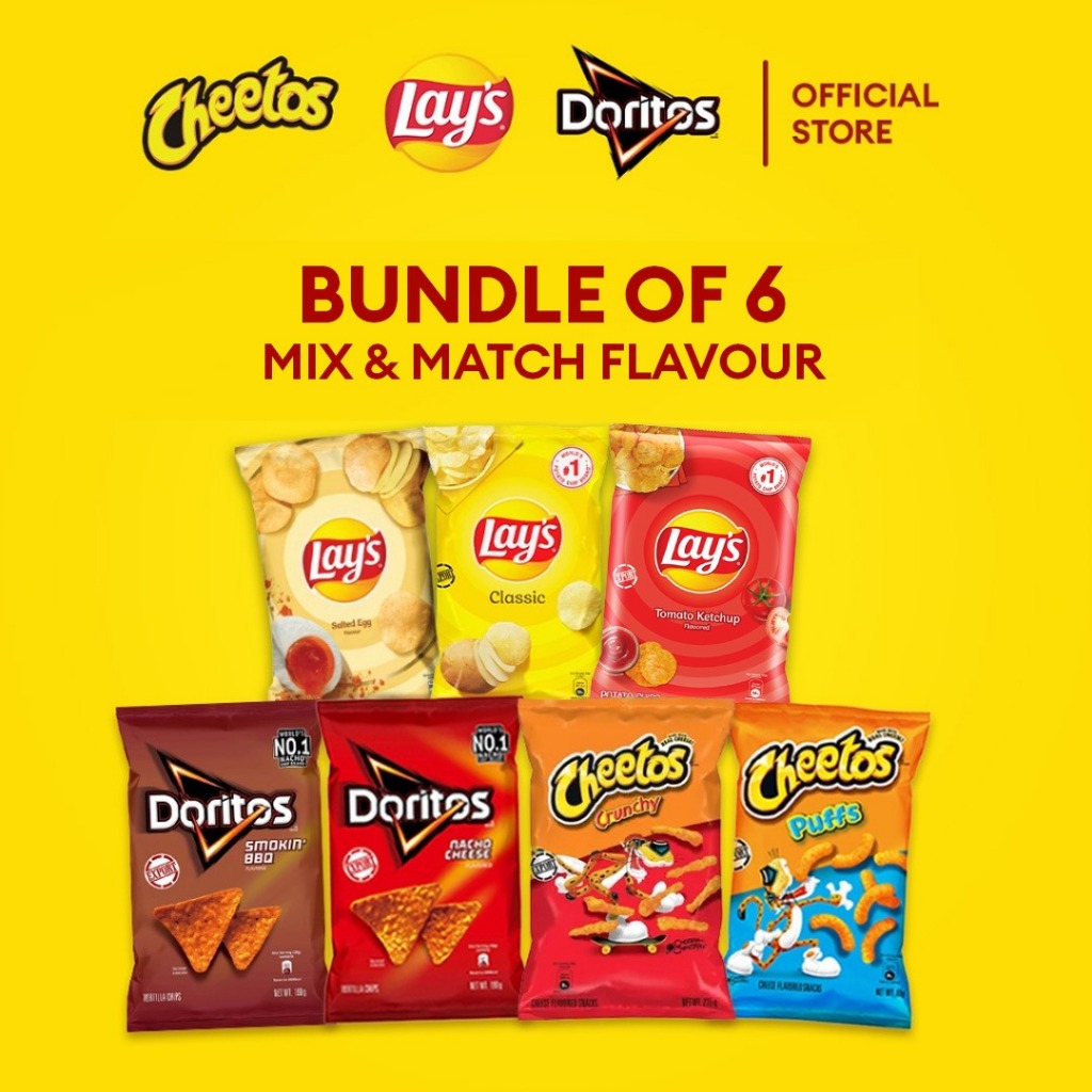 [Bundle of 6] Lay's / Doritos / Cheetos Mixed Bundles | Shopee Singapore