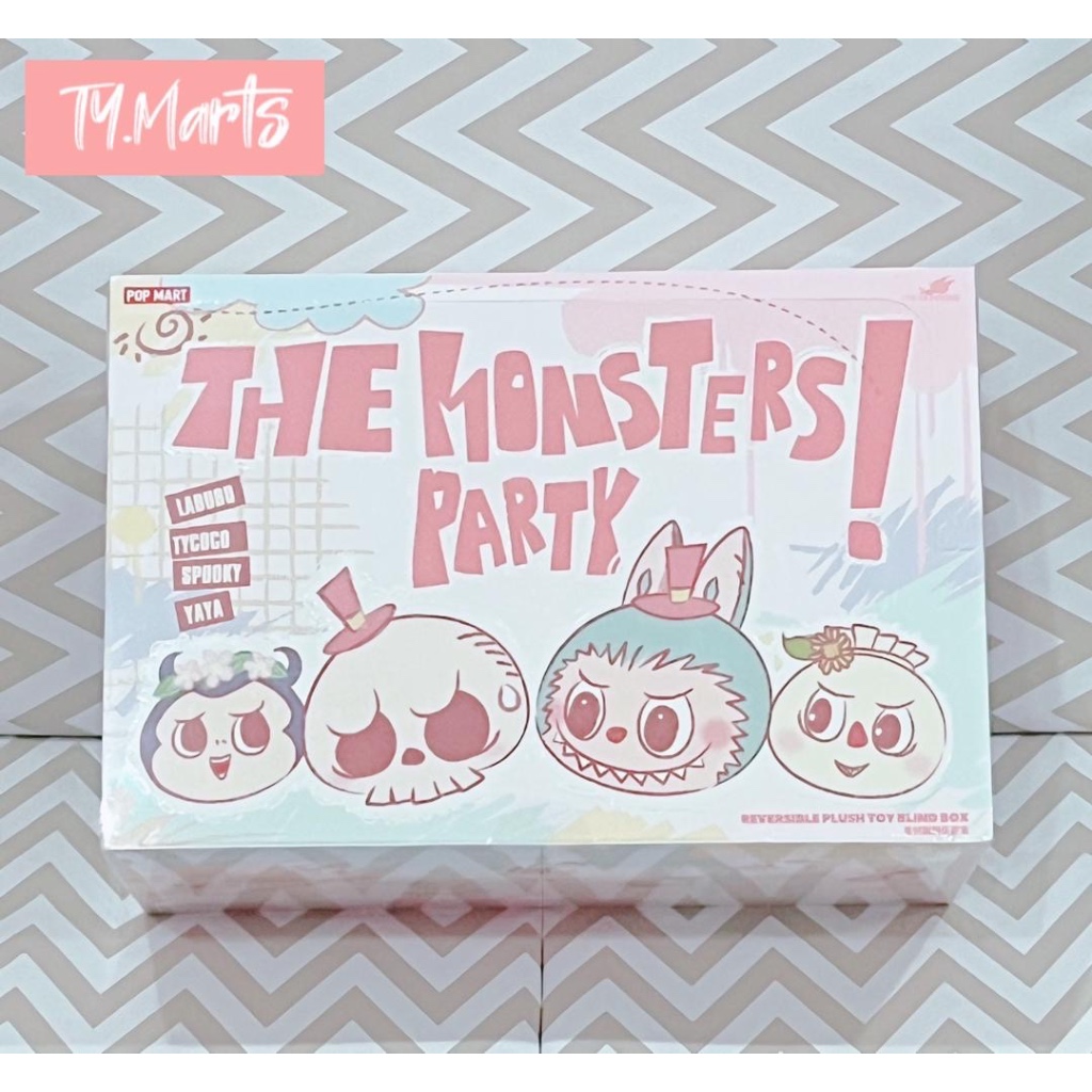 POP MART LABUBU THE MONSTERS THE MONSTERS PARTY REVERSIBLE PLUSH TOY ...