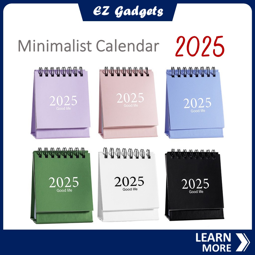 2025 Mini Calendar Cute Minimal Desktop Journal 2025 Calendar Simple ...