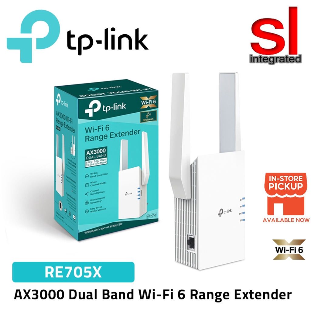 TP-Link RE705X AX3000 Dual Band Mesh WiFi 6 Extender | Shopee Singapore