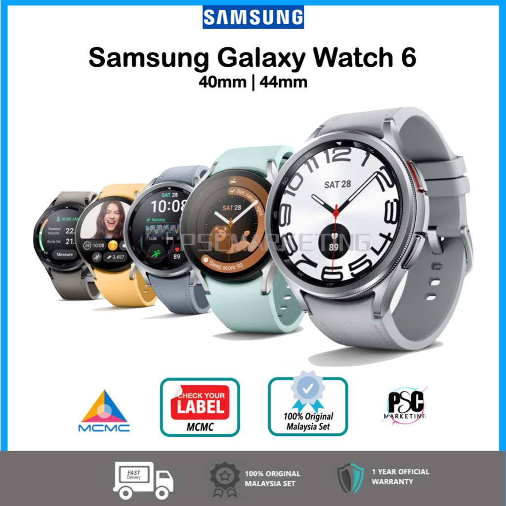 Samsung Galaxy Watch 6 ( R930 & R940 ) 40mm & 44mm | Bluetooth Version ...