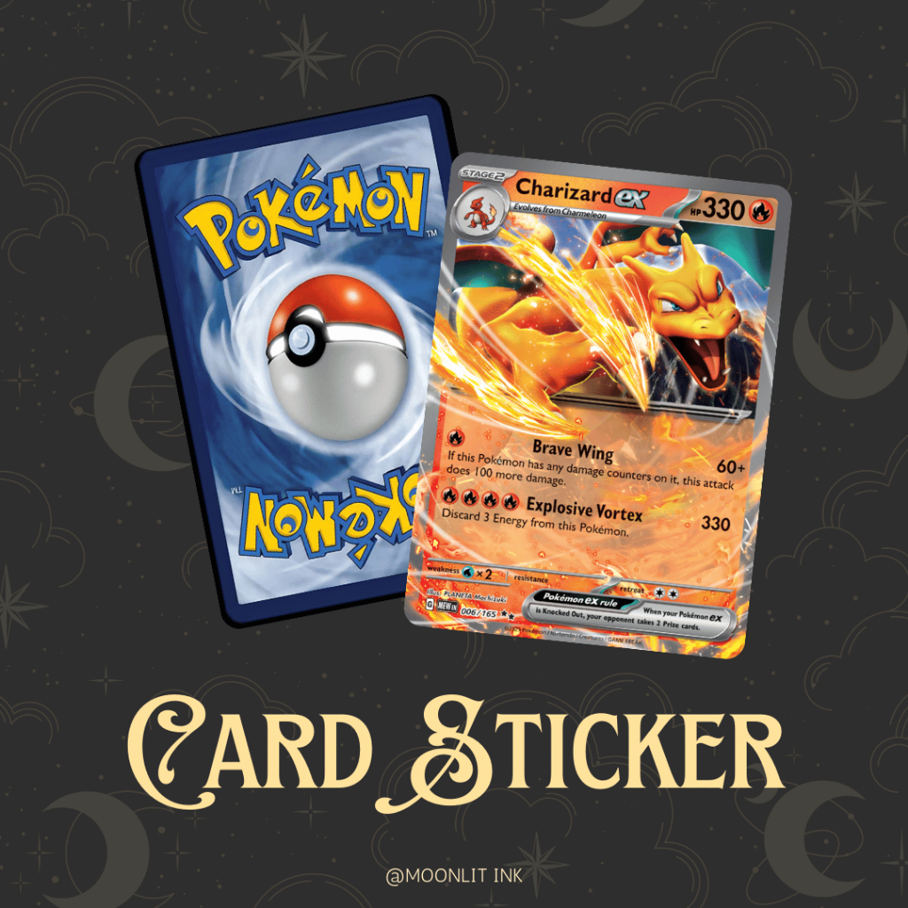 [Pokemon TCG Card Sticker - CHARIZARD PART 1] TnG Sticker / Access Card ...