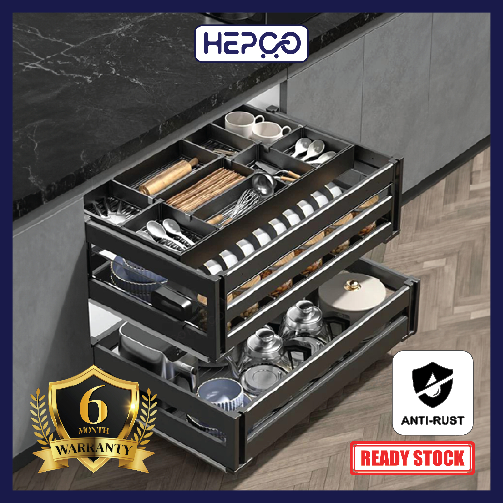 Aluminium Drawer Basket In Kitchen Pull Out Drawers Basket For Kitchen ...
