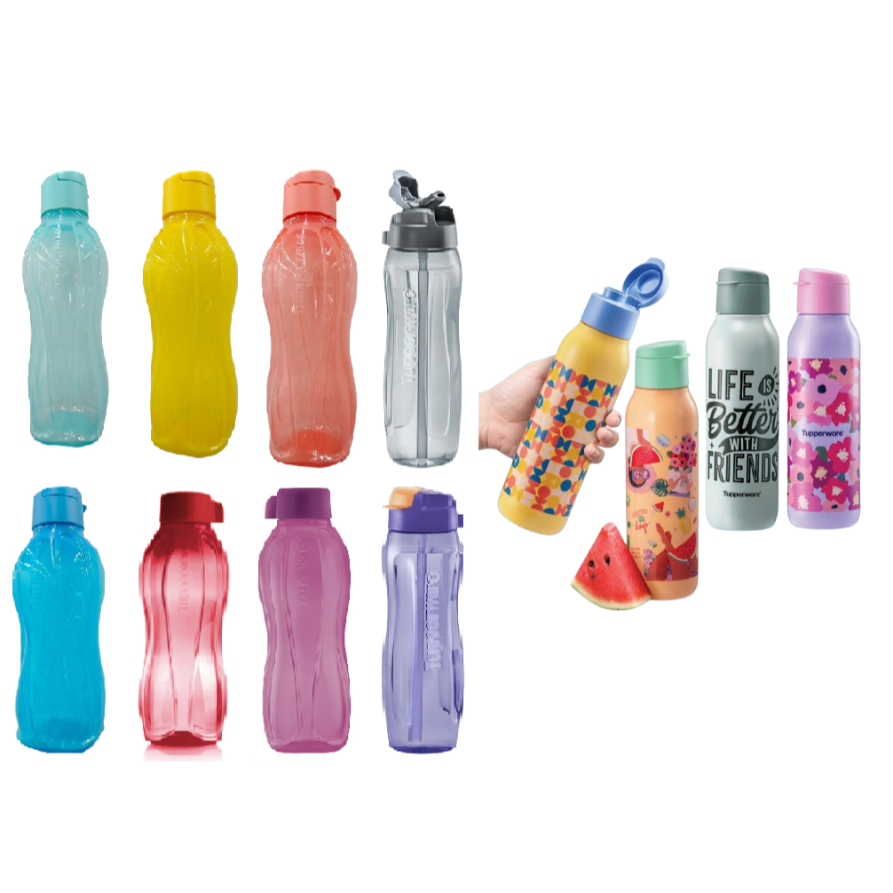 Tupperware Eco Bottle 750ml - ( Screw Cap / Fliptop Cap ) | Shopee ...