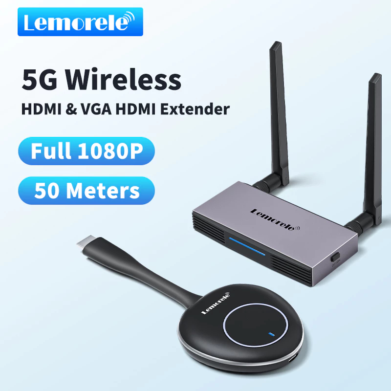 Lemorele G50 Wireless HDMI Transmitter and Receiver | Shopee Singapore