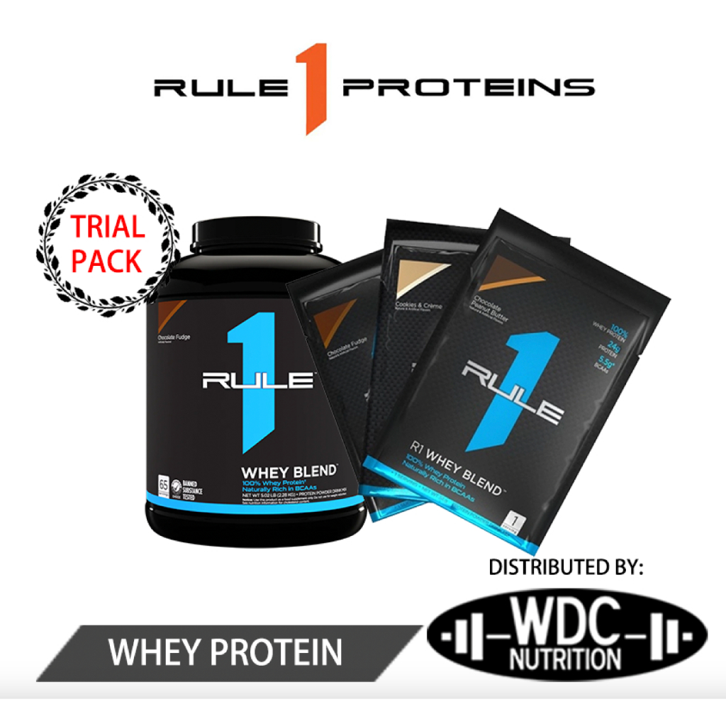 Rule 1 Whey Protein,Muscle Building,Recovery, SAMPLE SACHET- 1 Servings ( Trial Pack ) | Shopee ...