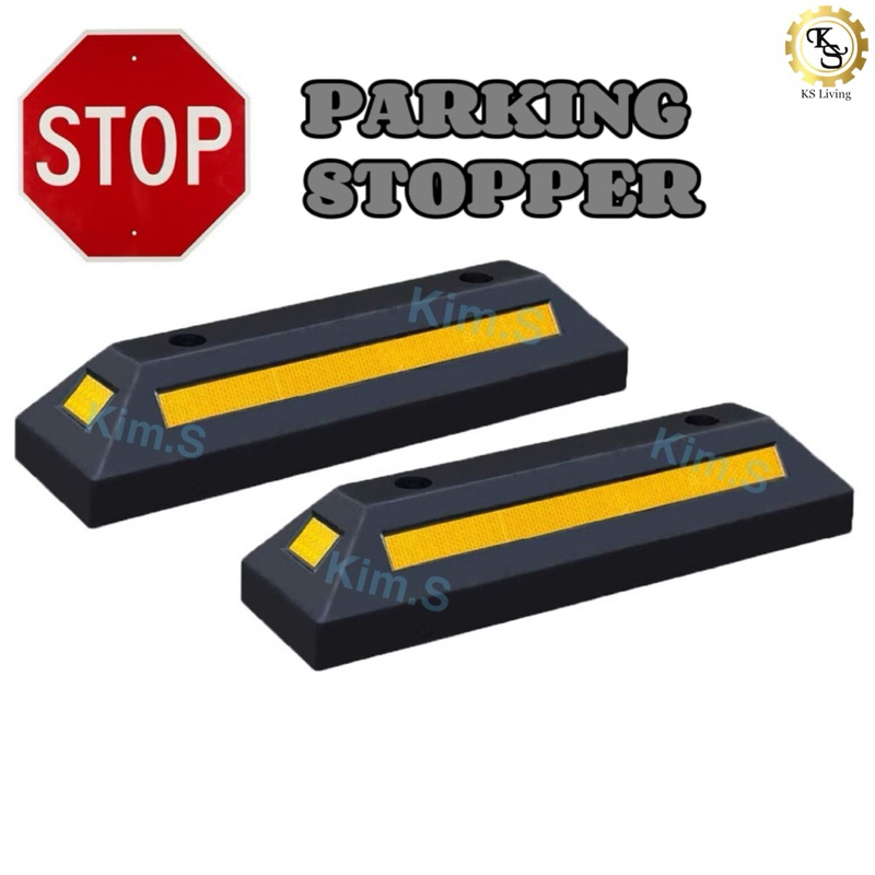 Kim.S Rubber Cur Parking Block Wheel Stopper Parking Block Rubber ...