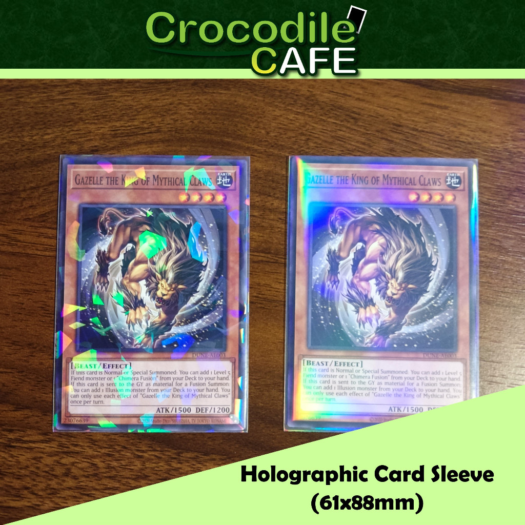 Holographic Card Sleeve Japanese Size (61x88mm) Yugioh TCG Hologram ...