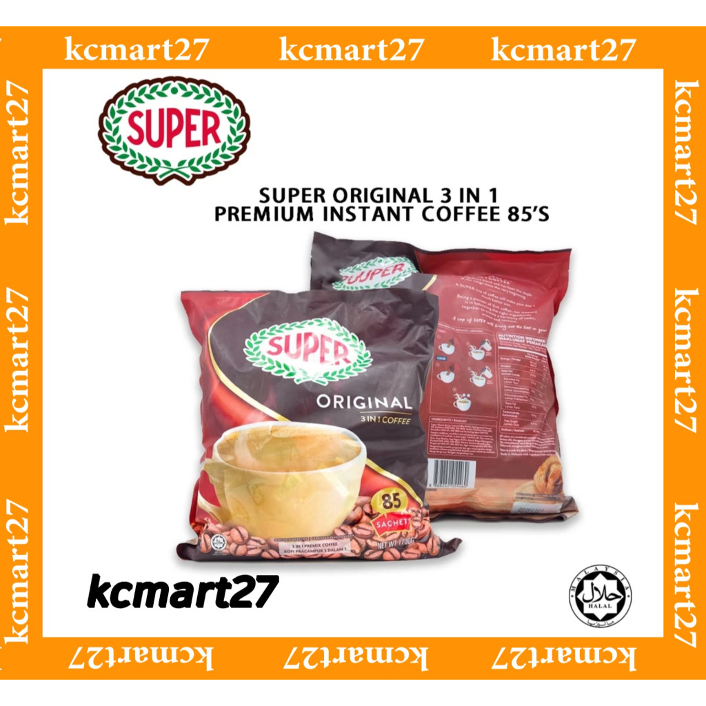SUPER 3 IN 1 PREMIX COFFEE 85'S | Shopee Singapore