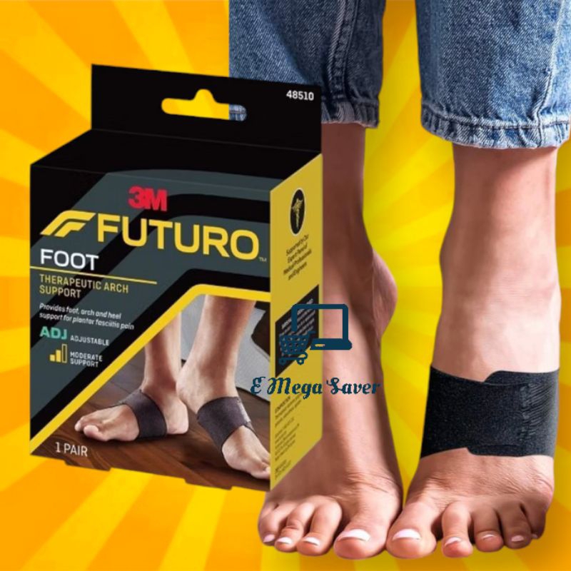 3M Futuro Adjustable Foot Therapeutic Arch Support (1Pair) | Shopee ...
