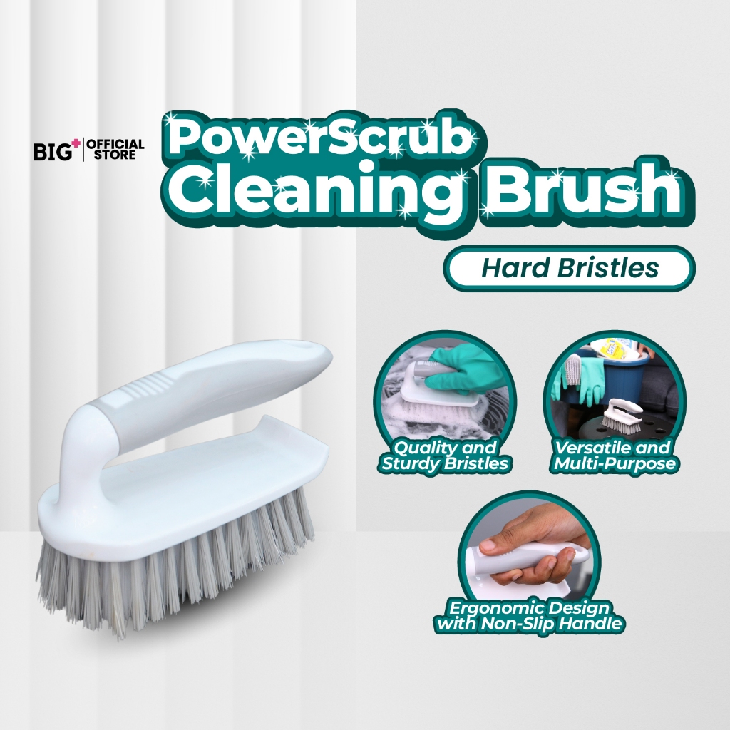 BIG+ Heavy Duty Floor Toilet Cleaning Brush Bathroom Scrub Berus Tandas ...