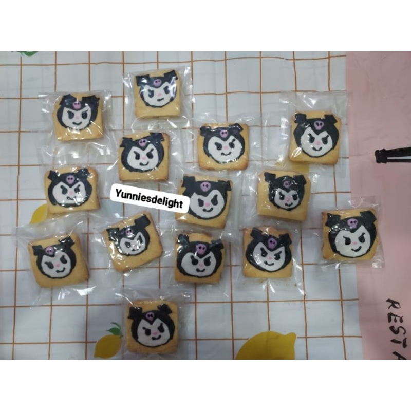 Kuromi Lemon Icing Butter Cookies 5pcs | Shopee Singapore