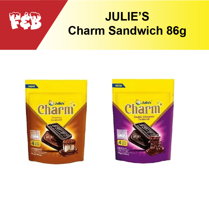 Julie's Charm Sandwich 86g (Double Chocolate / Tiramisu) | Shopee Singapore