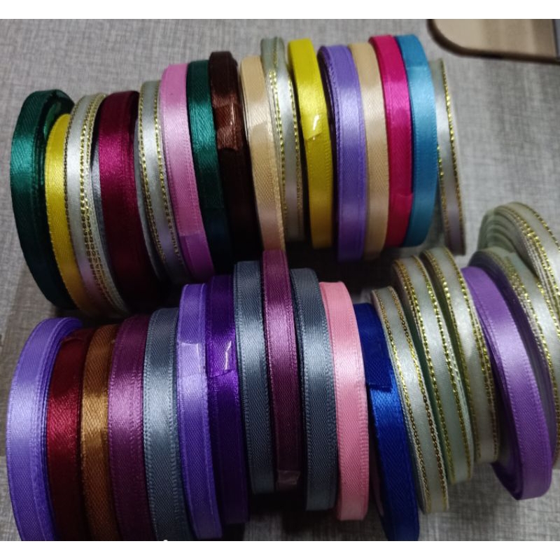 Ribbon Satin 7mm ( CLEAR STOK ) | Shopee Singapore