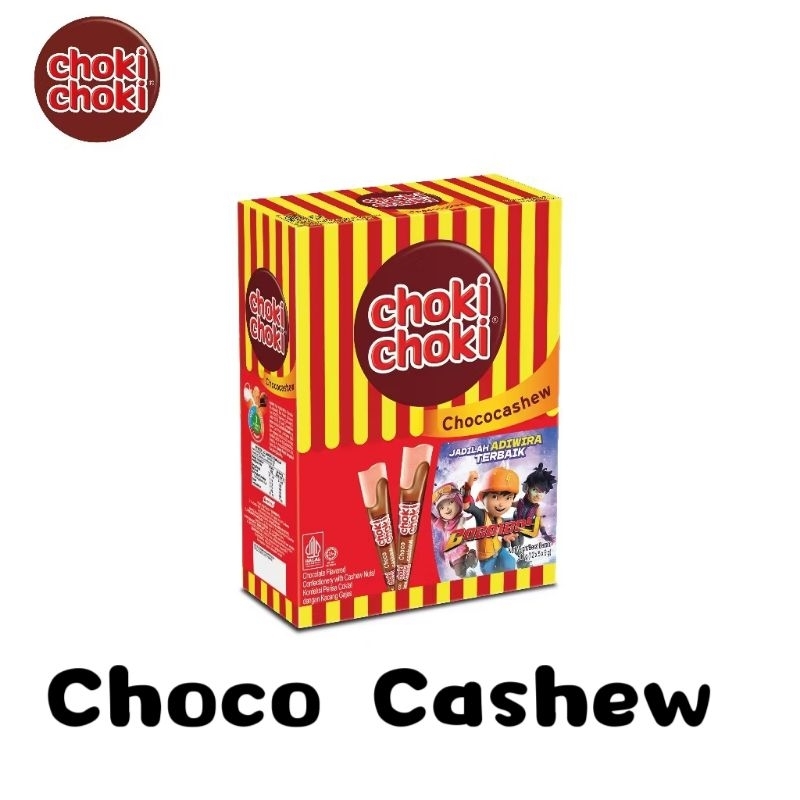 [TKM] Choki Choki Choco CASHEW (540g Box) 12 Pkt x (5's x 9g) | Shopee ...