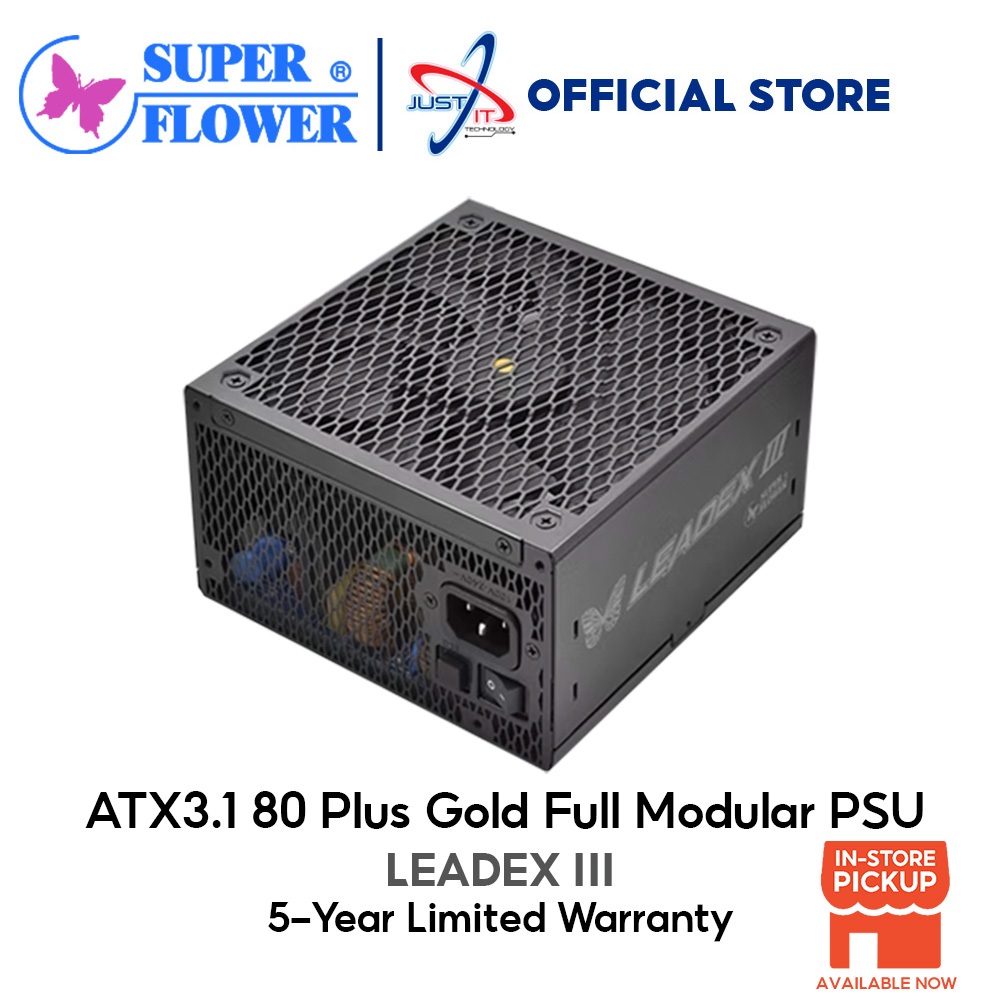 SUPER FLOWER LEADEX III ATX3.1 (PCIE5.1) 80 PLUS GOLD FULL MODULAR ...