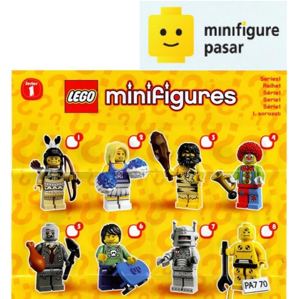 Lego 8683 Collectible Minifigures Series 1 Tribal Hunter Cheerleader ...