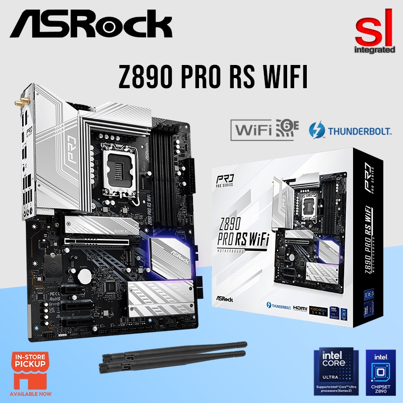 Asrock Z890 Pro RS WiFi LGA1851 DDR5 ATX Motherboard | Shopee Singapore