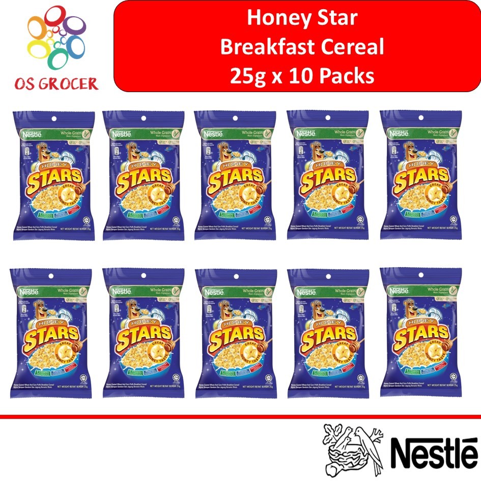 Nestle Honey Star Breakfast Cereal 25g x 10 Packs | Shopee Singapore