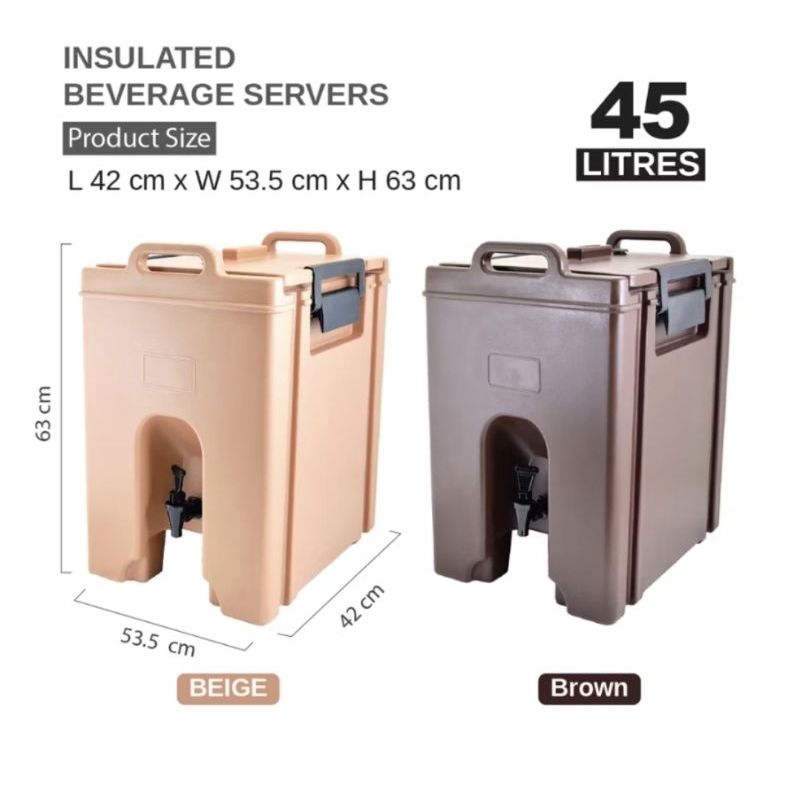 Water Dispenser Container Cambro Jiwins JD 44.5L Balang Air Thermal ...