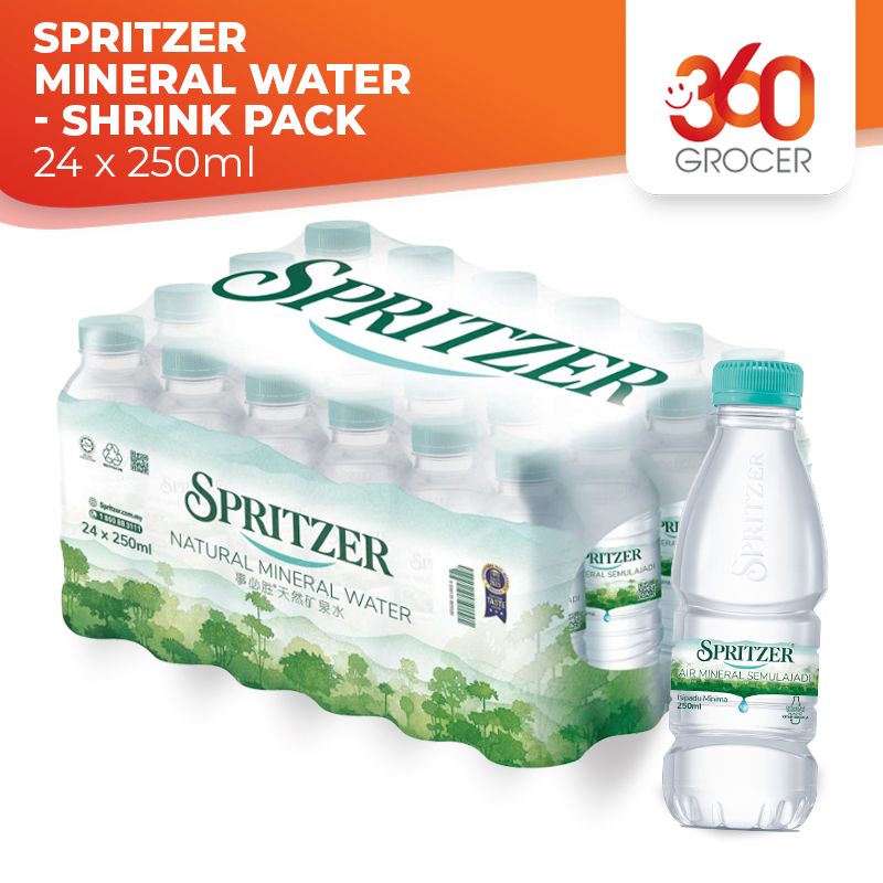 SPRITZER MINERAL WATER - SHRINK PACK - 24 X 250ML | Shopee Singapore