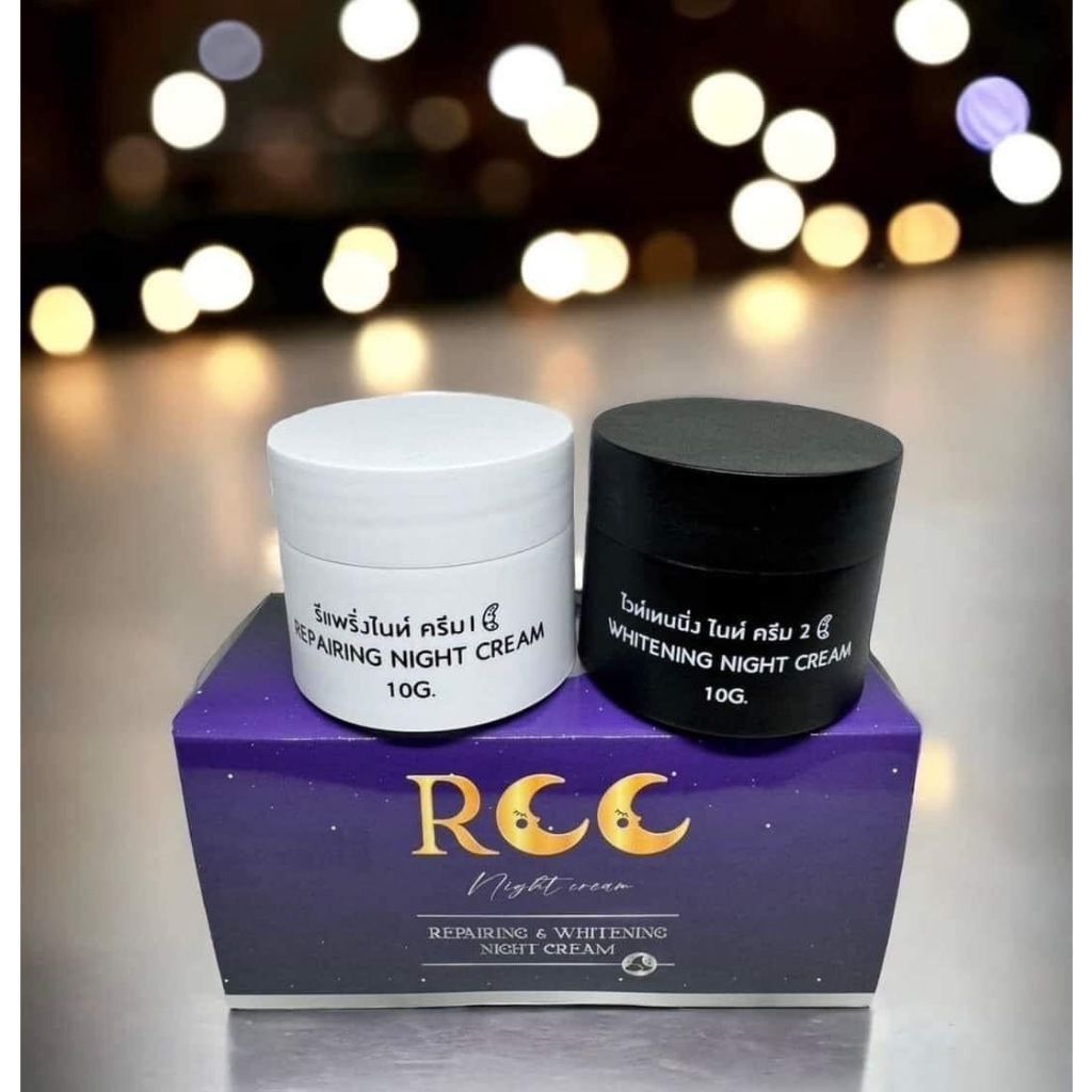 RCC Repairing Night Cream (10G) & Whitening Night Cream (10G) | Shopee ...