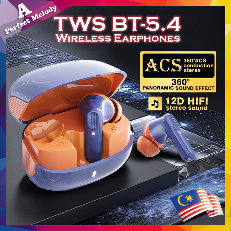2024-NEW TWS Wireless Bluetooth Earphones Gaming bass Earphone 12D ...
