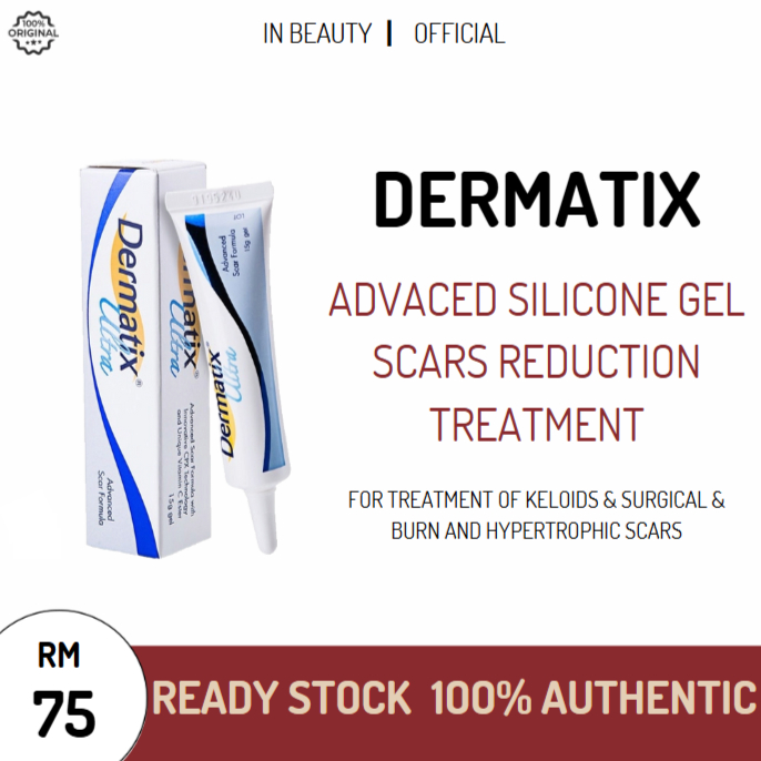 DERMATIX Ultra Advanced Silicone Gel Scar Reduction 15g For Treatment ...