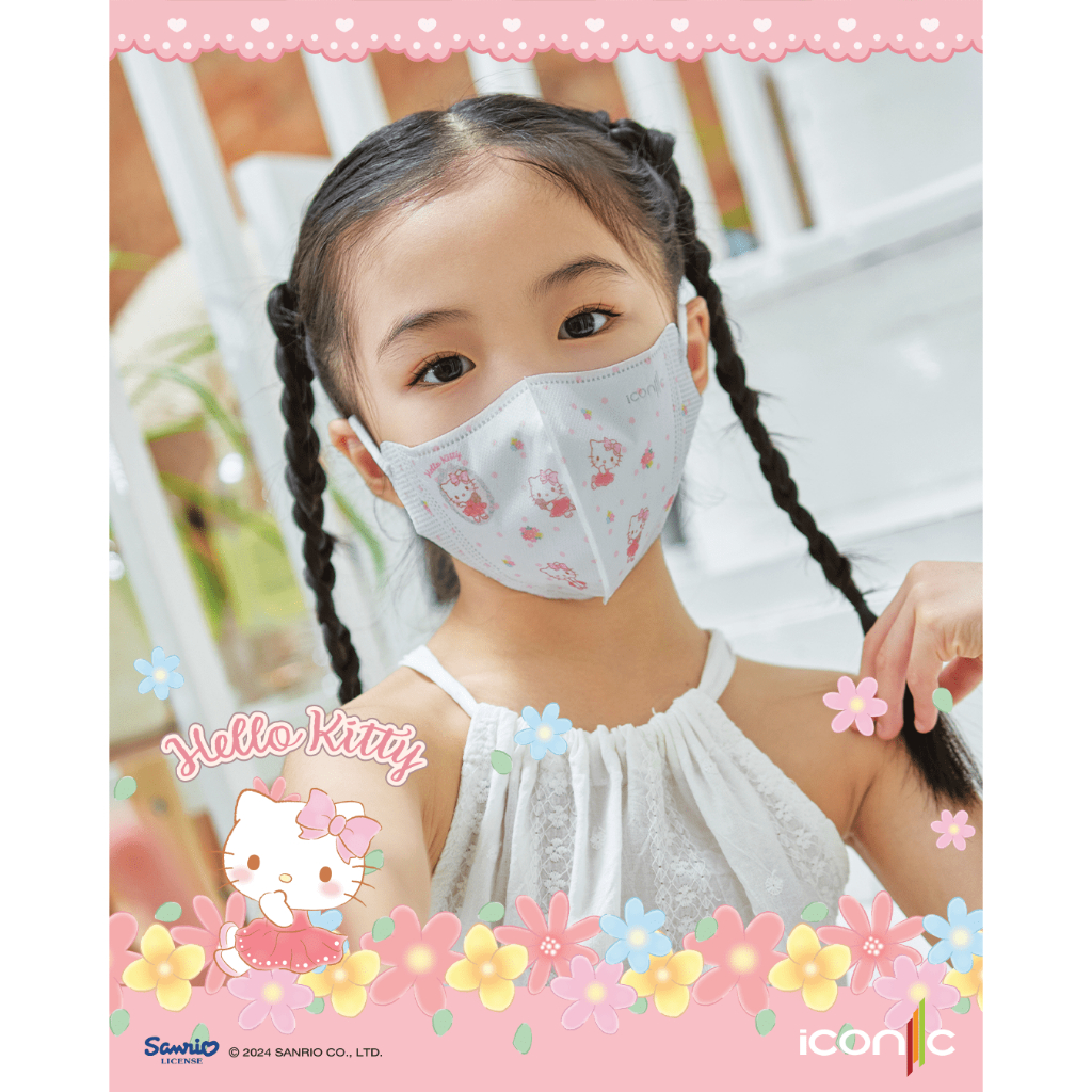 Hello Kitty Iconic Medicare - Adult / Kid - 4 Ply - Medical Face Mask ...