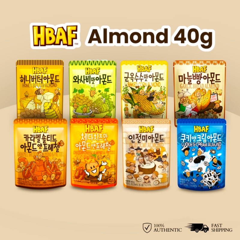 [SNACK] HBAF almond 40g (Product of Korea) | Shopee Singapore