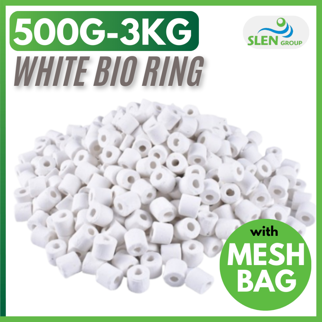 SLEN 3KG 1KG 500g Ceramic Bio Ring Silica Aquarium Ring Bio Ring Fish ...