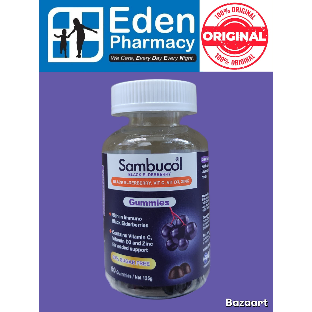 Sambucol Black Elderberry Gummies (50's) | Shopee Singapore