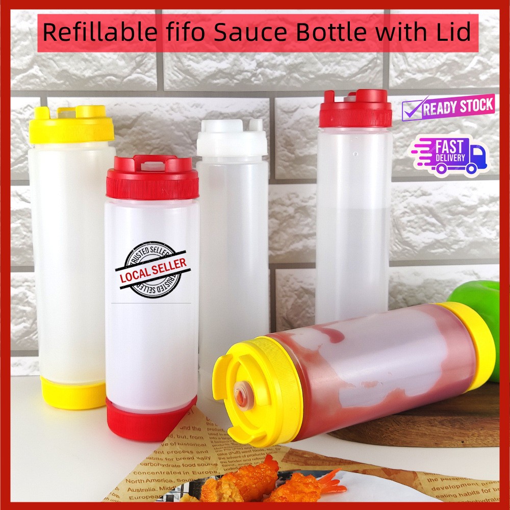 Refillable FiFo Sauce Bottle With Lid FiFo Subway Bottles SOS ...