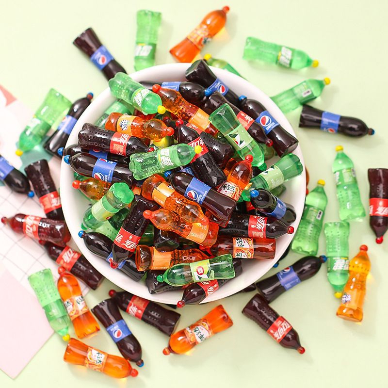 Mini Drinks bottle / Mini Milk Tea Cup /Food Toys Pepsi Coca-Cola Fanta ...