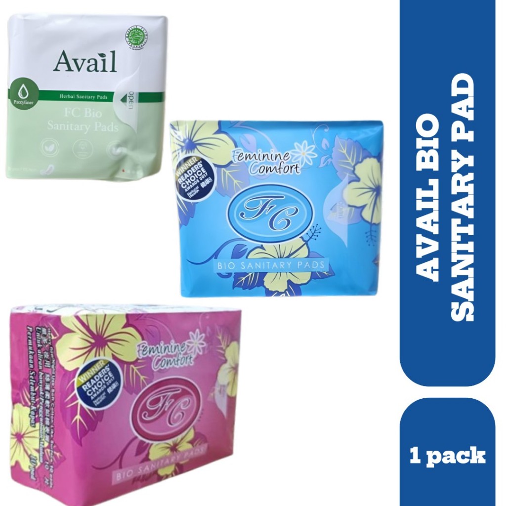 AVAIL FC PAD DAY, NIGHT & PANTILINER (BLUE, PINK & GREEN) | Shopee ...
