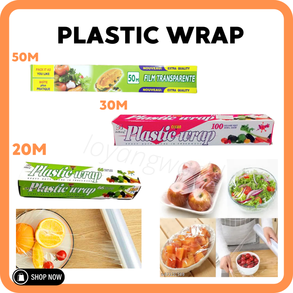 30cm Plastic Food Wrap Meters Food Grade Plastic Wrap Cling Wrap Food ...