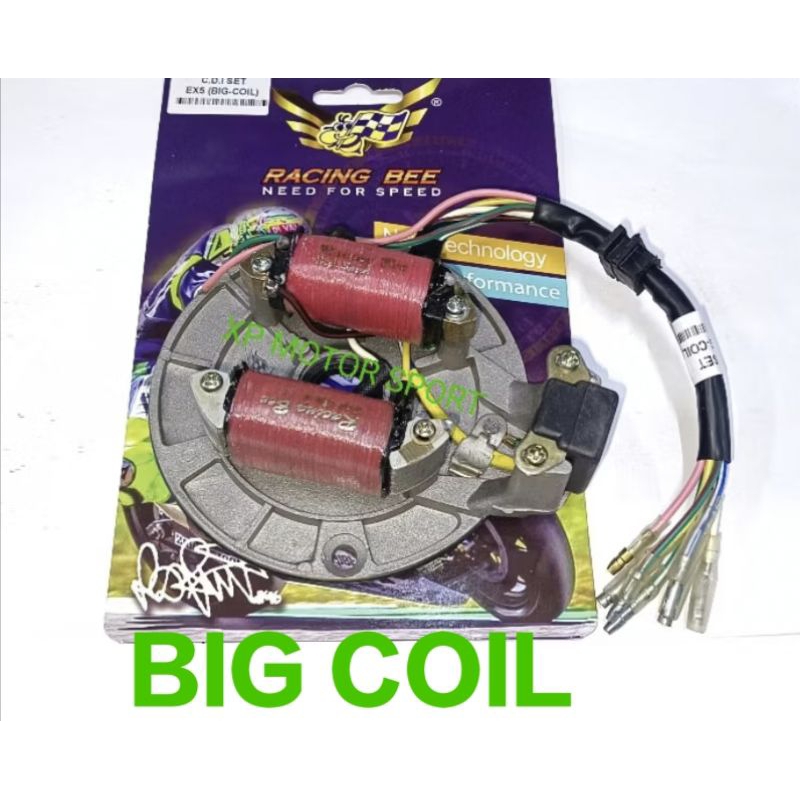 EX5 HIGH POWER RACING COIL START SET SEKALI PAPAN & COIL LAMPU [BIG ...