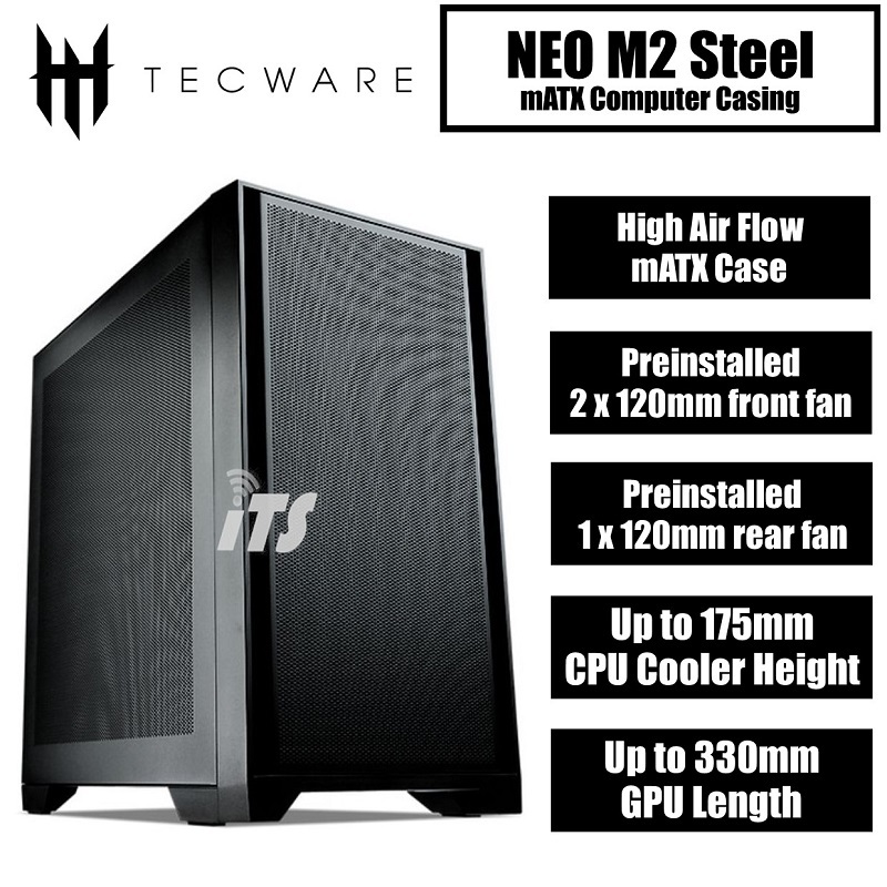 Tecware NEO M2 Steel / OMNI ARGB TG mATX Computer Casing | Shopee Singapore