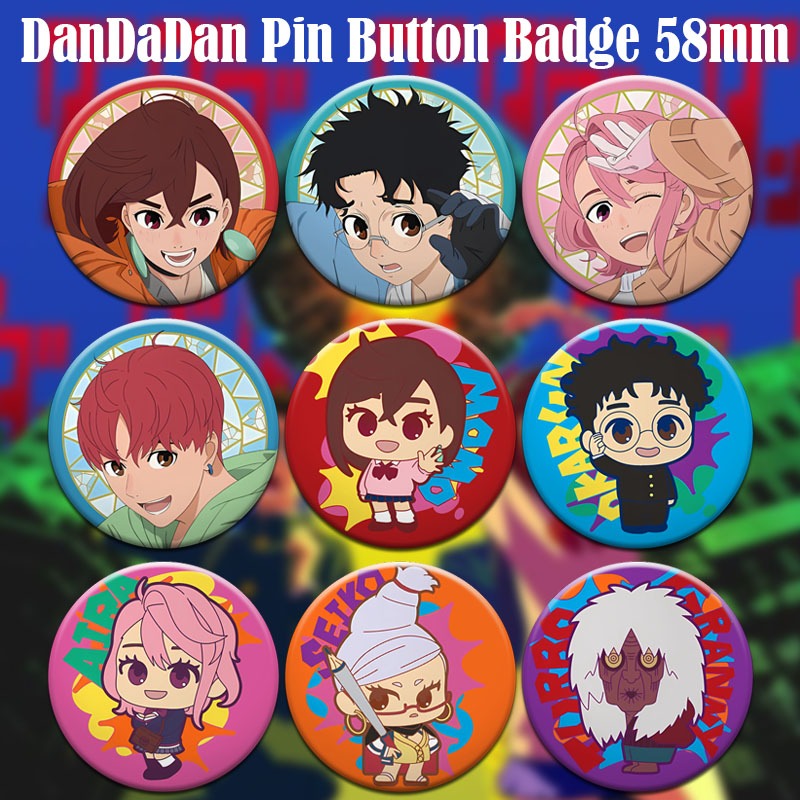 DanDaDan Japan Anime Characters Pin Button Badge 58mm | Shopee Singapore