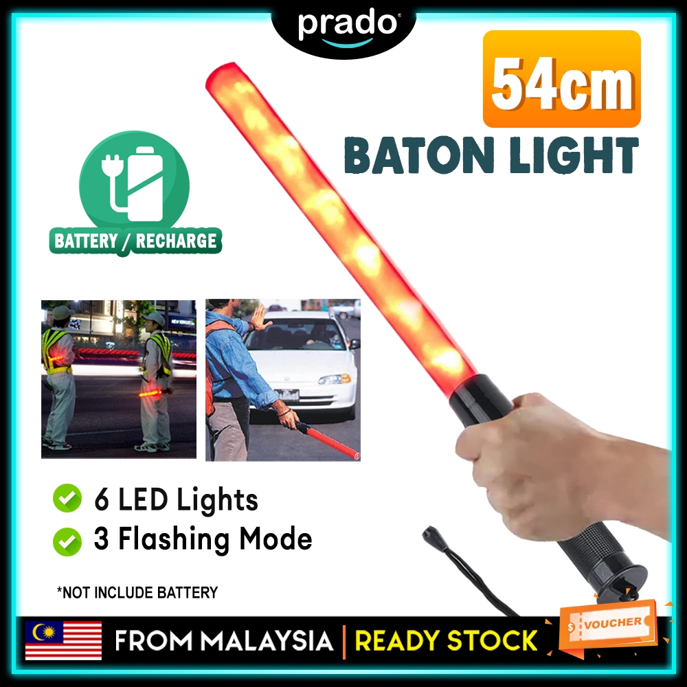 PRADO 54CM Red LED Baton Stick Light Traffic Signal Road Control ...